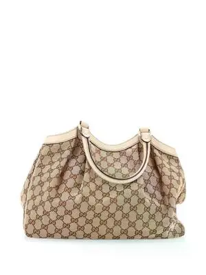 Gucci Sukey Gg Canvas With Leather Medium Tote Bag