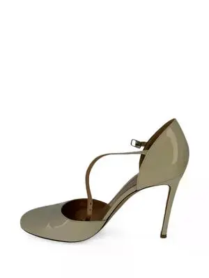 GIANVITO ROSSI Mary Jane Pumps - Neutrals