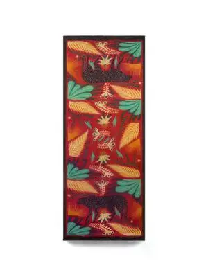 Etro X Tabby Booth Modal-blend Scarf With Placed Print