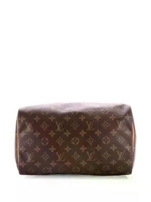 LOUIS VUITTON Speedy Monogram Canvas 30 Satchel Handheld Bag - Brown