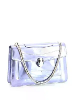 BVLGARI Serpenti Forever Patent Medium Shoulder Bag