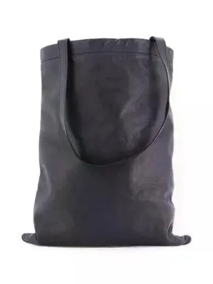 Saint Laurent Bold Leather Tote Bag - Black