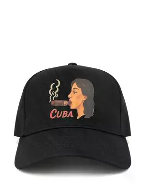 MELT Graphic Print Cap - Black