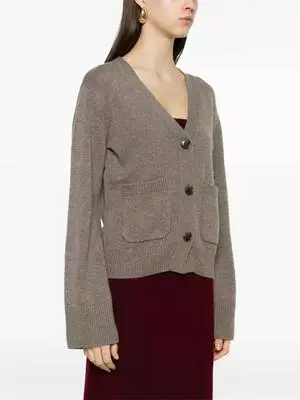 LISA YANG Danni V-neck Patch-pocket Cardigan