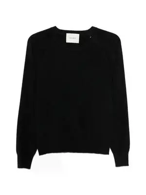 LISA YANG Cambrie Cut-out Raglan-sleeve Sweater - Black