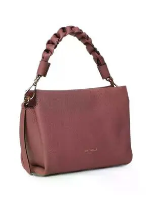 COCCINELLE Small Boheme Braided-handle Leather Shoulder Bag - Pink