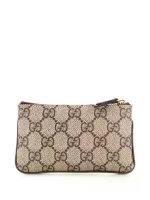 Gucci Ophidia Key Gg Coated Canvas Pouch - Brown