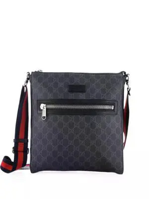 Gucci Gg Coated Canvas Messenger Bag