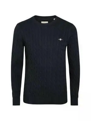 Gant Cable-knit Cotton Sweater - Blue