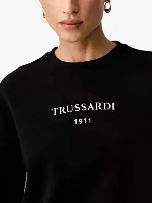 TRUSSARDI Logo Embroidered Crewneck Sweatshirt
