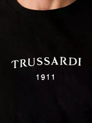 TRUSSARDI Logo Embroidered Crewneck Sweatshirt