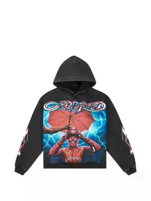 GODSPEED Supreme Reign Graphic-print Hoodie - Black