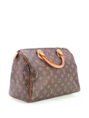 LOUIS VUITTON Speedy Monogram Canvas 30 Satchel - Brown