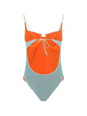 Oseree Cut-out Metallic Swimsuit