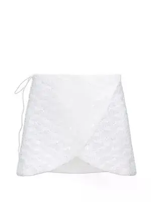 Oseree Sequin-embellished Pareo - White