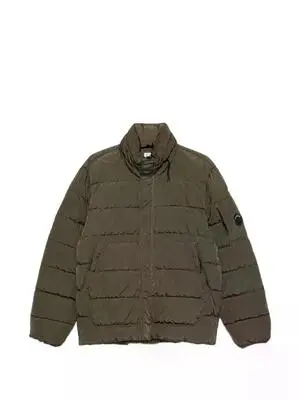 C.P. COMPANY Quilted Lens Detail Coat - Green