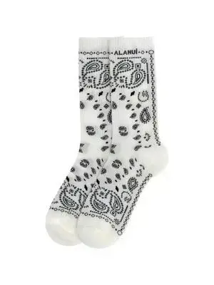 Alanui Bandana Jacquard-knit Socks