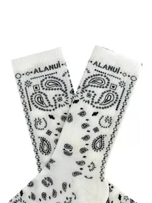 Alanui Bandana Jacquard-knit Socks