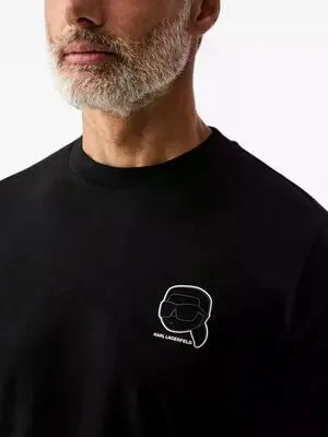 Karl Lagerfeld Logo-patch Crew-neck T-shirt