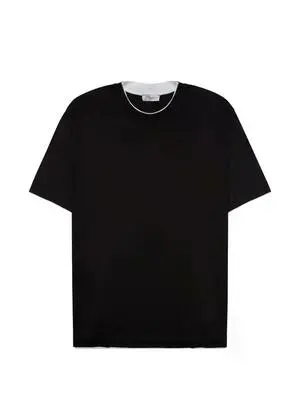 PAOLO PECORA Layered-effect Cotton T-shirt