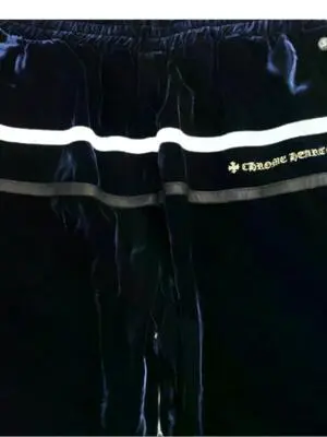 Chrome Hearts So It Goes Velour Pants Navy