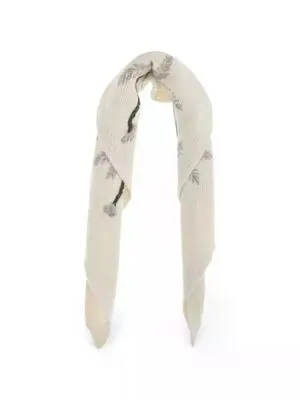 P.a.r.o.s.h Wallaby Floral-knit Scarf