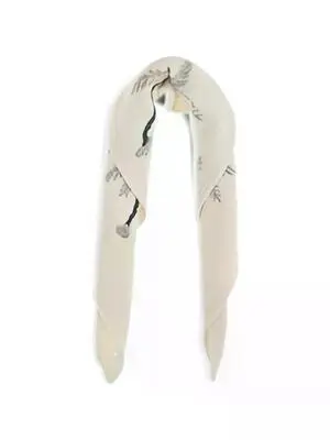 P.a.r.o.s.h Wallaby Floral-knit Scarf