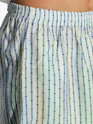 American Vintage Zivow Striped Wide-leg Shorts