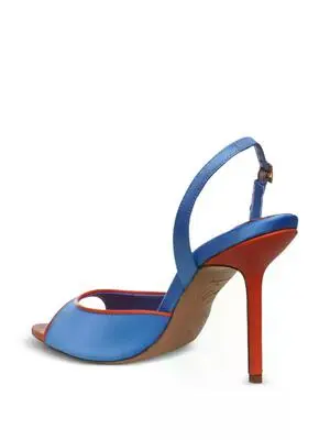 GINISSIMA Vicky Satin Buckle-fastening Stiletto Sandals