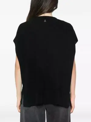 Patrizia Pepe Knitted Poncho With Fringe