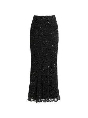 GEMY MAALOUF Beaded Midi Skirt