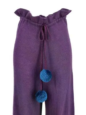 Kenzo Pompom-detail Drawstring Trousers