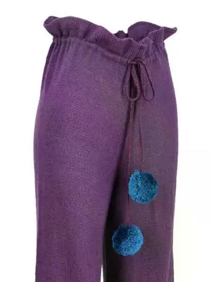 Kenzo Pompom-detail Drawstring Trousers