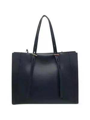 MINOBOSSI Paulette Leather Tote Bag - Blue