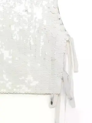 P.a.r.o.s.h Sequin-embellished Side-tie Top