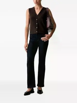 Marc O'polo Ribbed-knit V-neck Top