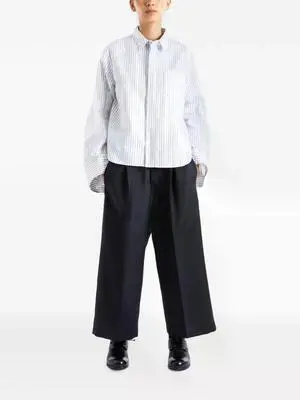 Sacai Striped-pattern Shirt - White