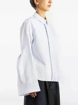 Sacai Vertical Stripe Classic Collar Shirt