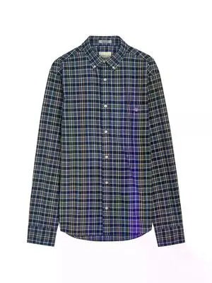 Gant Check-pattern Button-down Shirt - Blue