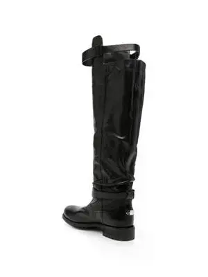 JIMMY CHOO Buckled Knee-high Boots