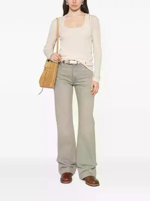 Patrizia Pepe Long-sleeve Layered Top - Neutrals