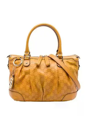 Gucci 2016-2026 Guccissima Sukey Satchel - Yellow