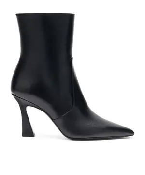 STUART WEITZMAN Pointed-toe Leather Boots - Black