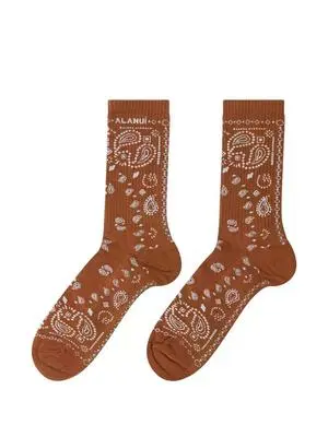 Alanui Bandana-print Socks