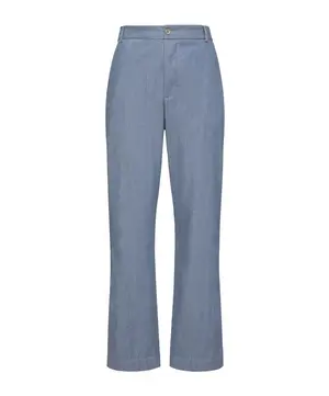 Moncler Button Detailed Straight Leg Jeans - Blue