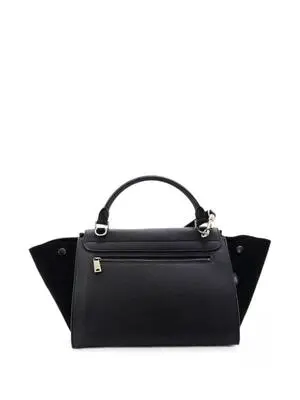 Celine Tricolor Trapeze Bag Satchel - Black