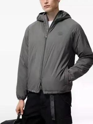 Burberry Nylon Dunwich Hooded Jacket - Grey