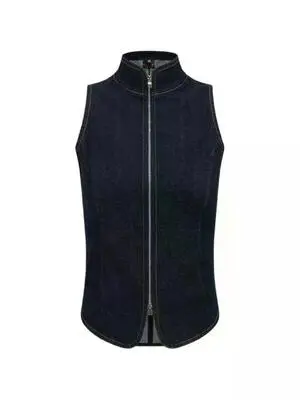 Amiri Zip-up Sleeveless Waistcoat - Blue