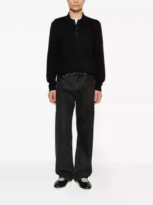 DIESEL® K-vilnius Logo-patch Long-sleeve Polo Shirt