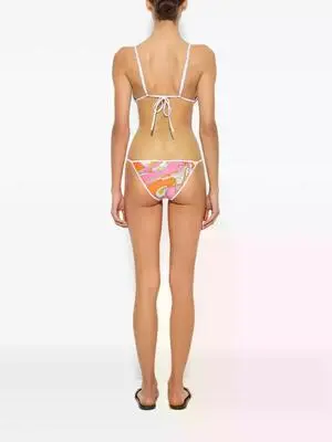 Emilio Pucci Orchidee-print Triangle Bikini Top